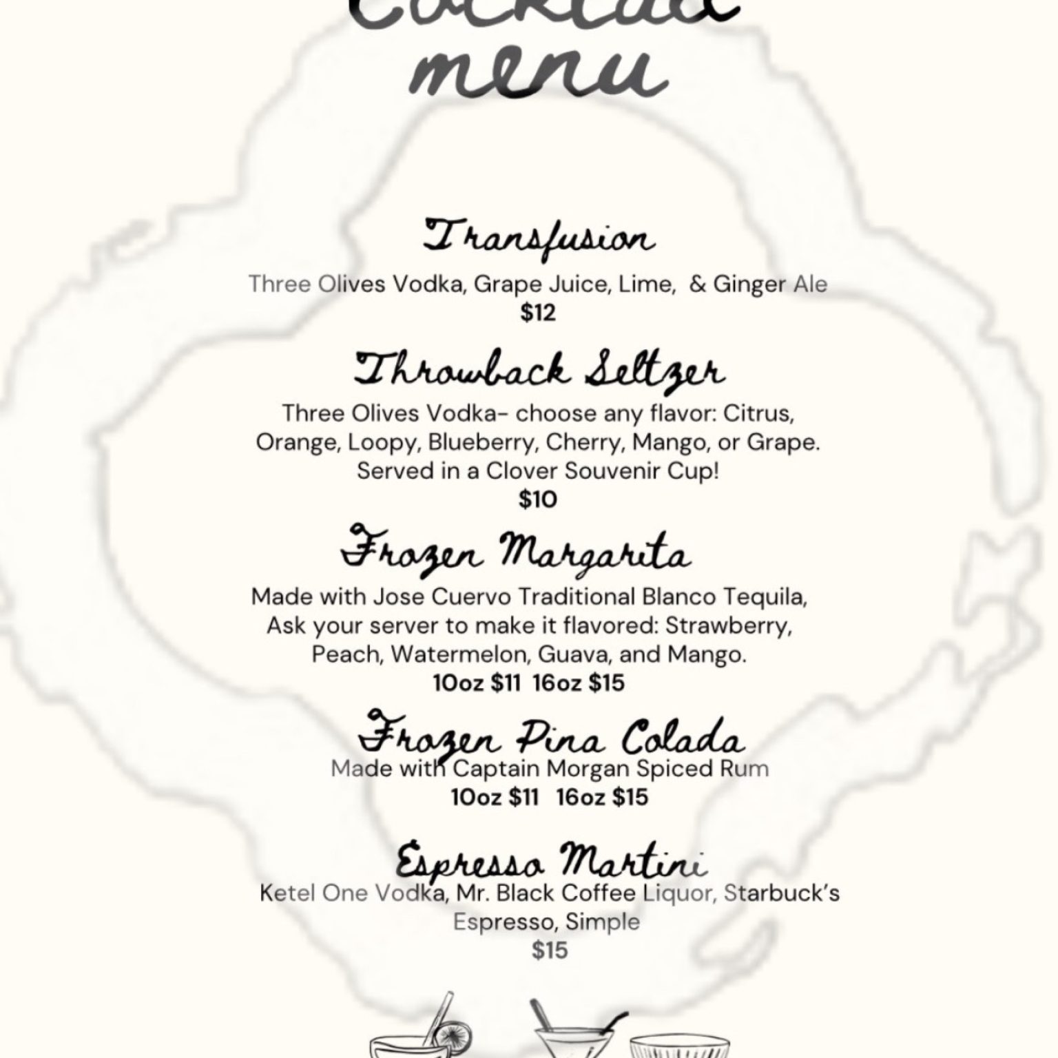Menu - Clover Lincoln Park